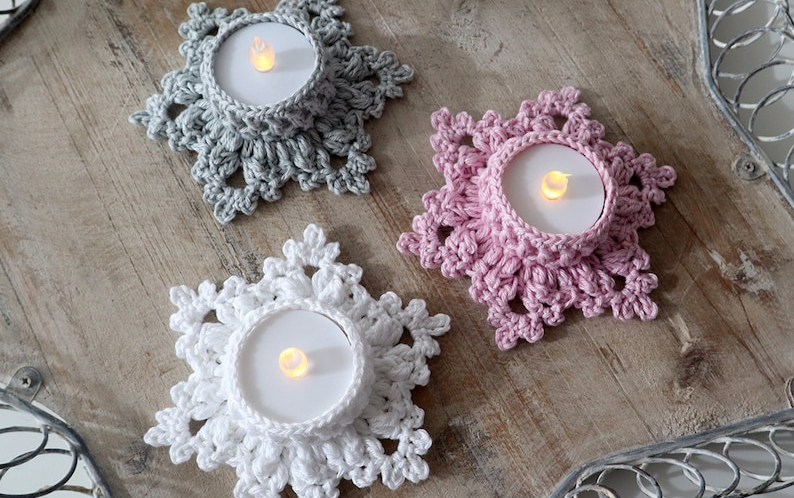 Tealight Holder Crochet Pattern – Craftely