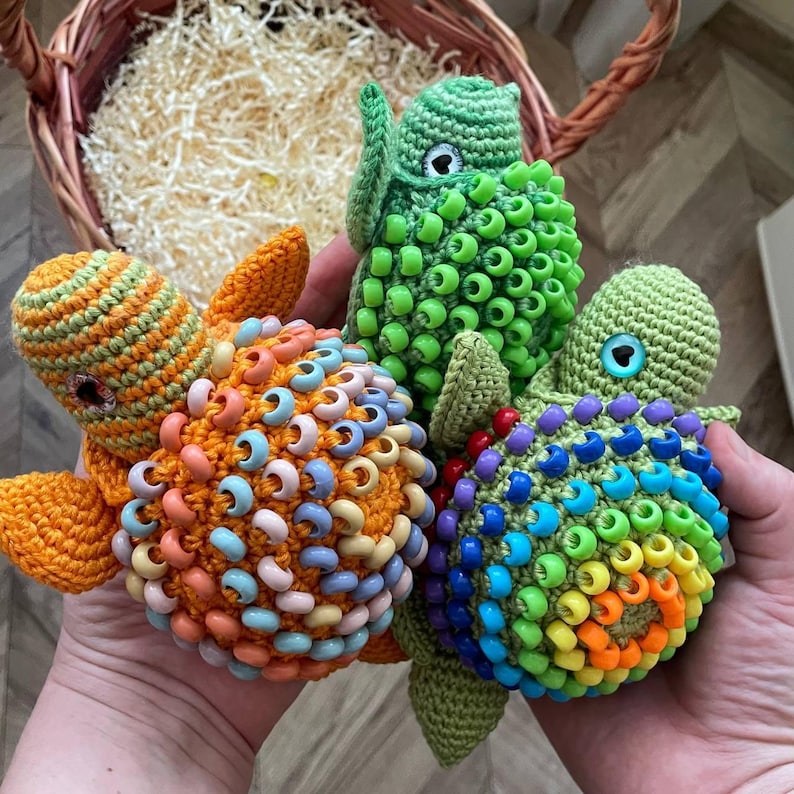Interactive Turtle Toy Crochet Pattern – Craftely